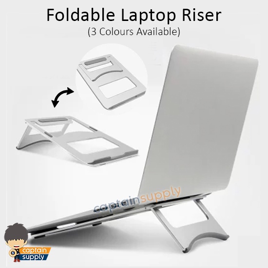 Foldable Laptop Riser Stand Tablet Notebook Work From Home Office Set ...