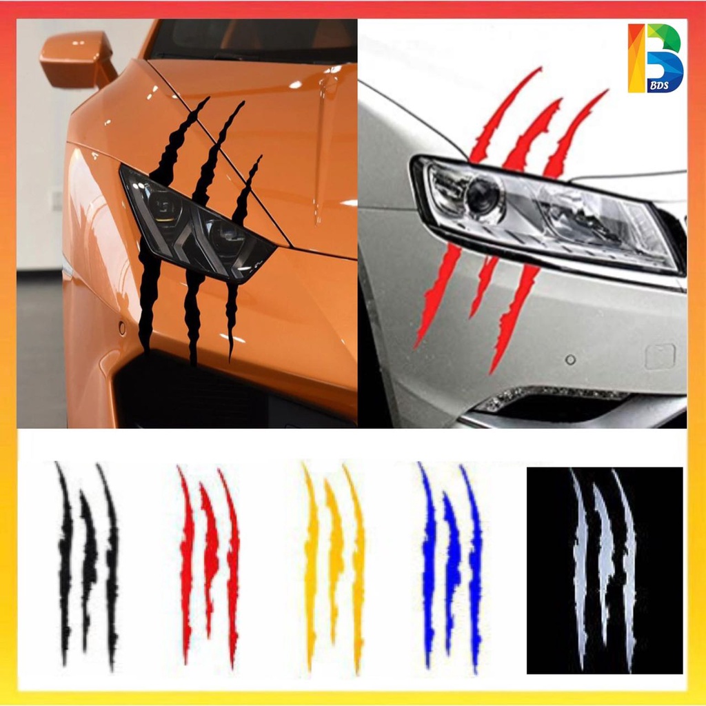 MONSTER CLAW STICKER III 3 Claw Design Sticker Film Sport Stiker Car ...
