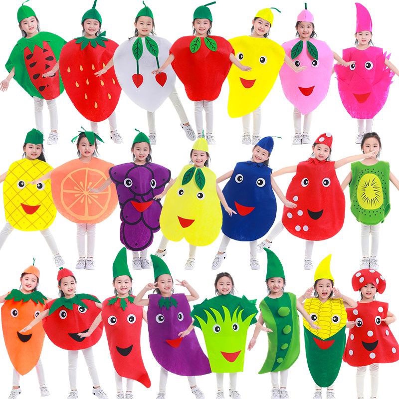 Kids Fruit Vegetable Costume Cosplay Halloween Christmas Animal Dress Up Costumes | Shopee Singapore