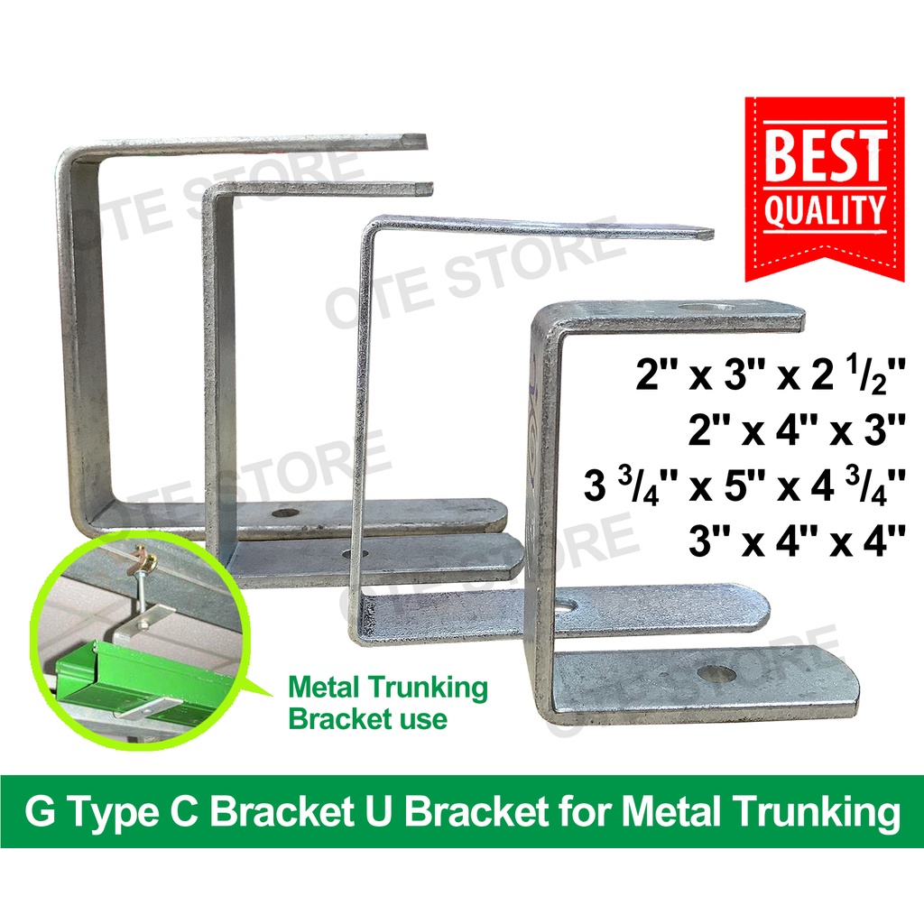 GI G Type C Bracket U Bracket Metal Trunking Hanger Cable Trunking ...