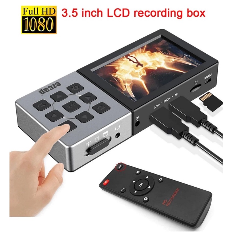 Ezcap HD Video Recorder Box HDMI to USB Game Capture Box 1080P 60fps ...