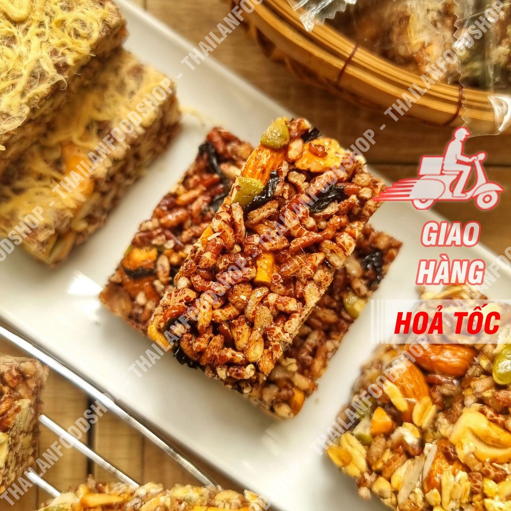 Seaweed Brown Rice Bars Mixed with Nutritious Nuts 250Gr Bag & 500Gr ...