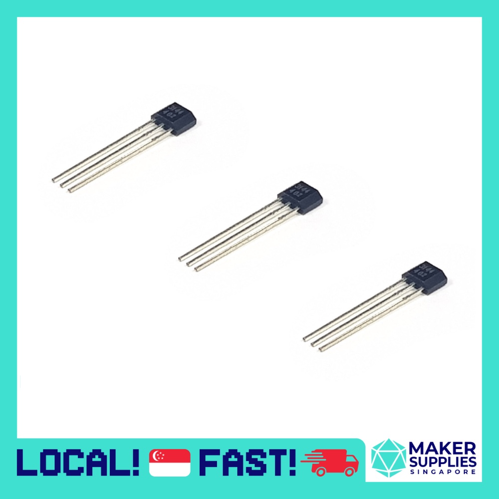 3pcs A3144 Hall Effect Sensor ( Magnetic Field Sensor ) | Shopee Singapore