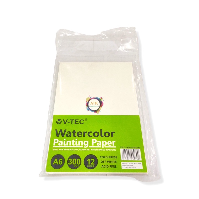 Water Color Painting Paper V-Tec Size A6 WCB 103000 / Vtec Painting ...