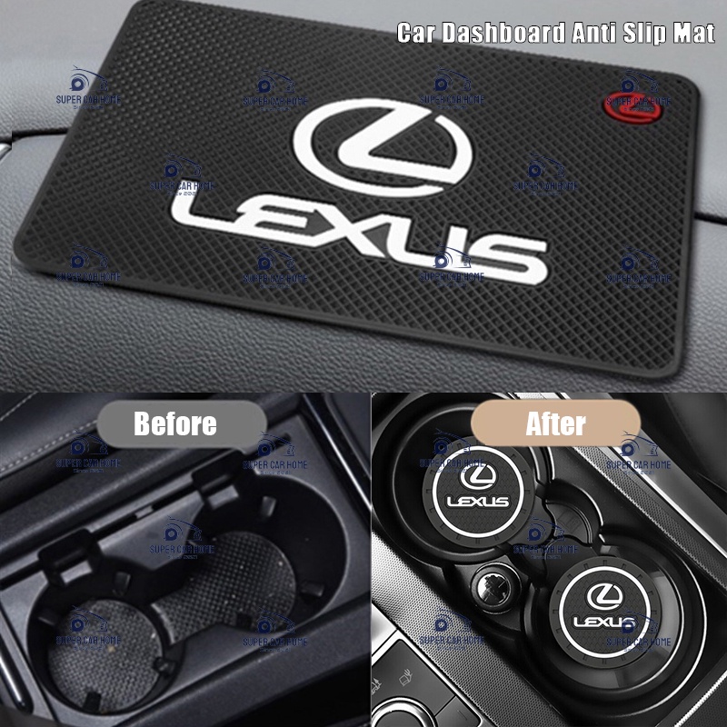 [Ready Stock] Car Anti-Skid Mat Water Cup Coaster Dashboard Non Slip ...