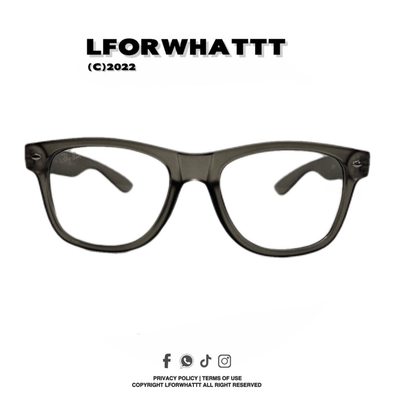 LFORWHATTT fashion transparent cermin mata clear spec transparent spek ...
