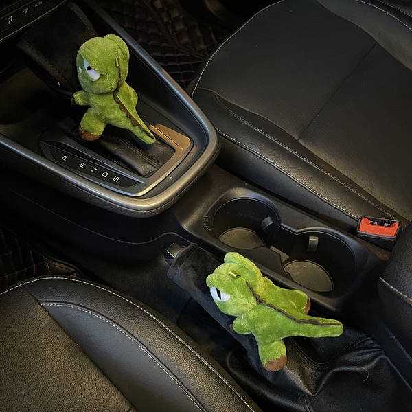 Car Handbrake Sleeve Shift Knob Cover Cartoon Cute Universal Gear Shift ...