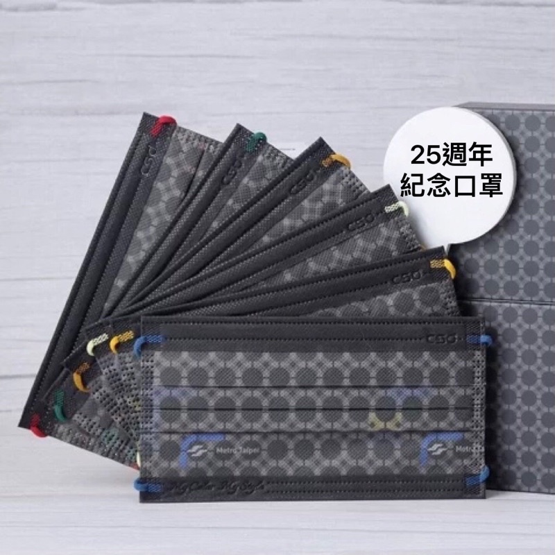 Zhongwei Mask CSD X Taipei Subway 25th Anniversary Commemorative Model ...