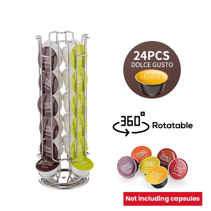 HiBREW 24/36/40PCS Nespresso Capsule Rack/Storage Box Dolce Gusto ...