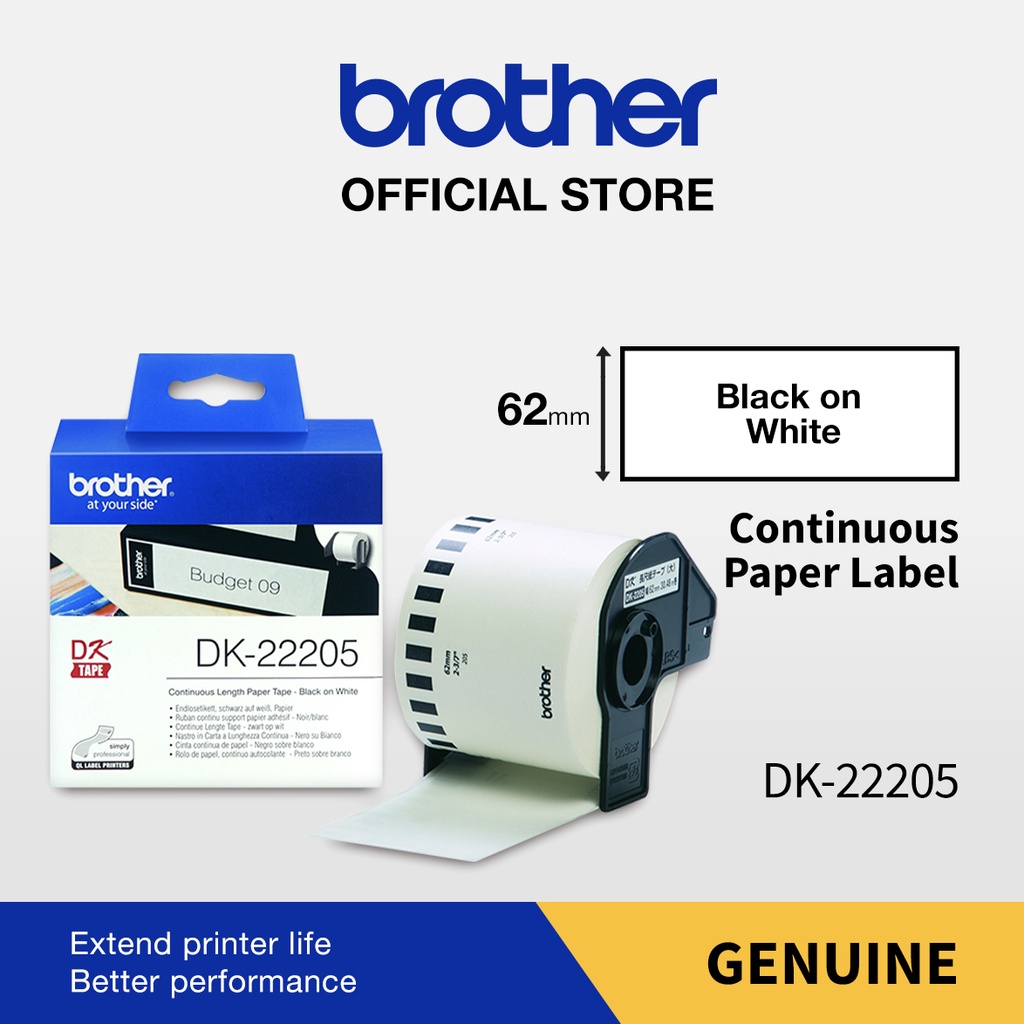 Genuine Brother DK-22205 Label Roll | Shopee Singapore