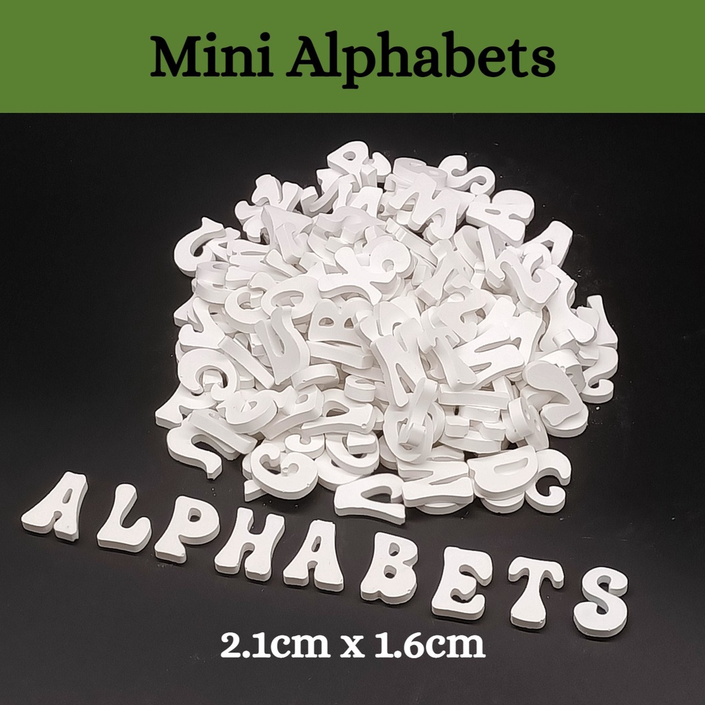 Mini Alphabets for customisation handcrafted | Shopee Singapore