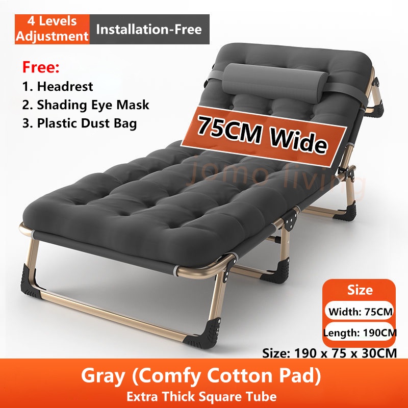 Japanese Portable Folding Single Bed 75cm Wide Surface Lightweight ...