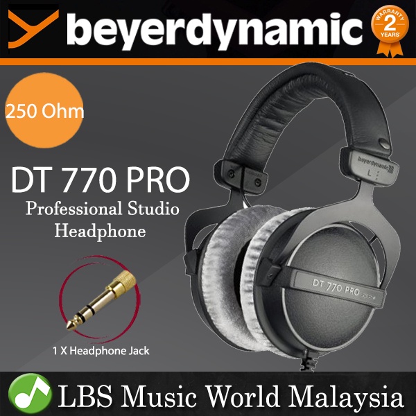 Beyerdynamic DT 770 PRO 250 Ohm Reference Closed Back Headphones ...
