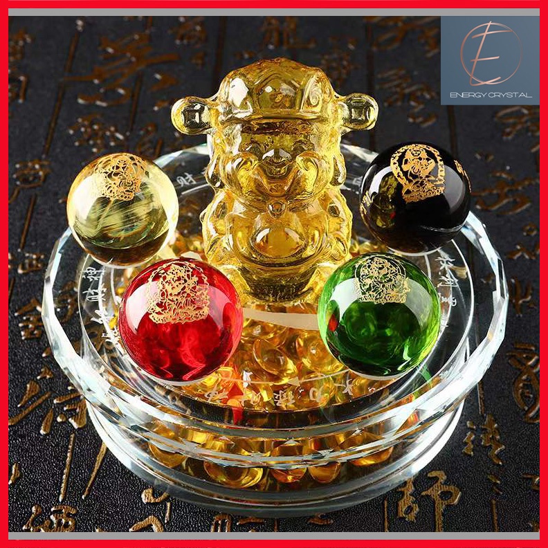 SG Five Fortune God Sphere Array Set Feng Shui Decoration Gift Wealth ...