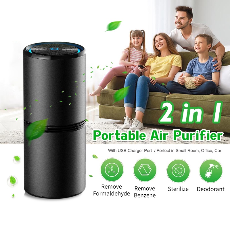 EASYCARE Original Portable Car Room Air Purifier Ionizer Negative Ion ...