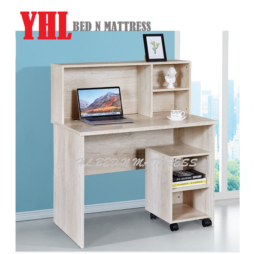 YHL Dos Writing Table / Study Desk / Study Table With Top Shelf (Free ...