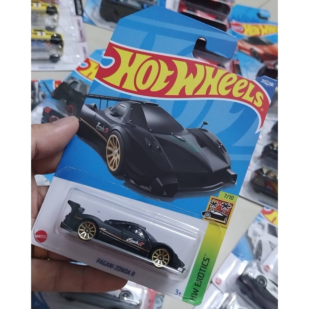 Hotwheels Pagani Zonda R Supercar (Black, 2022 Model, Bad, Wrinkled ...