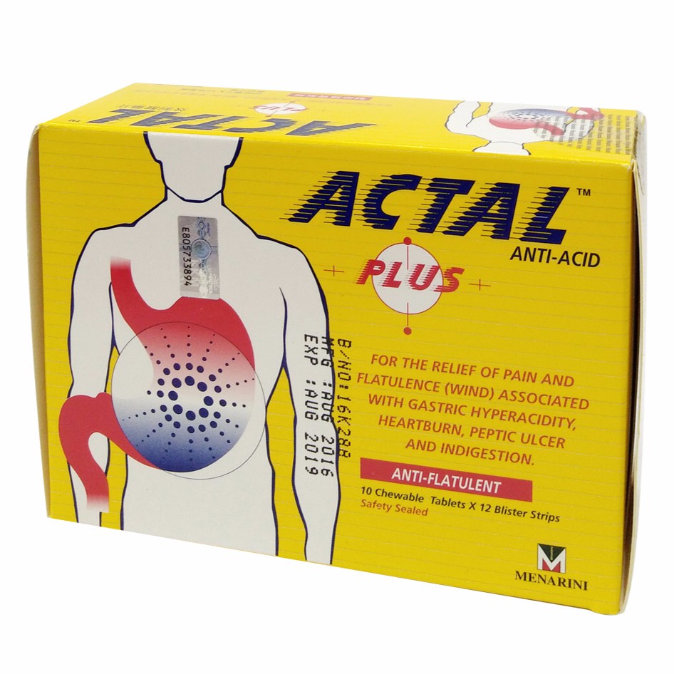 Actal Anti Acid Plus (12s) | Shopee Singapore