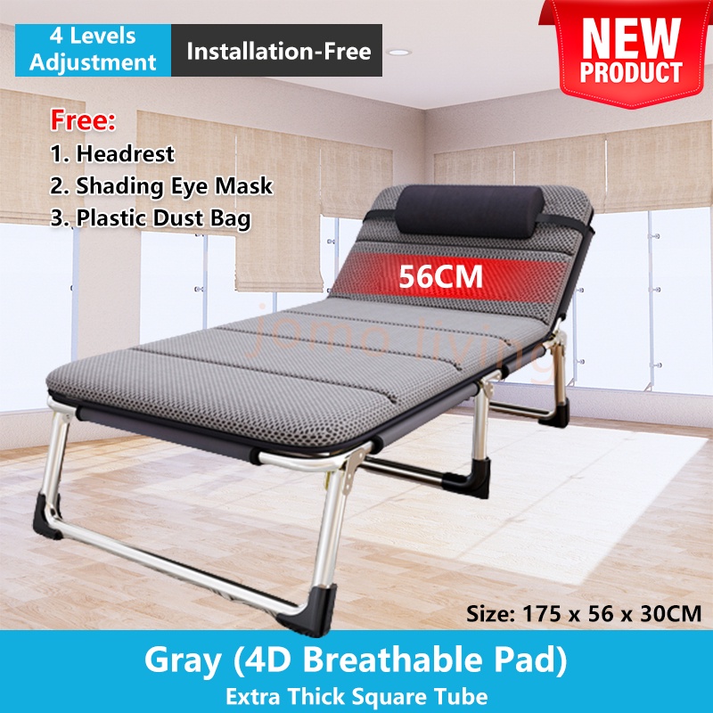 Japanese Portable Folding Single Bed 75cm Wide Surface Lightweight ...