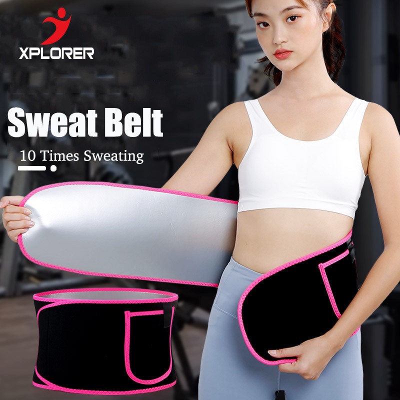 Sweat Belt Waist Slimmer Fat Belly Trimmer for Men Women Sauna Suit ...