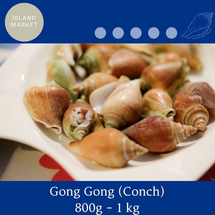 [Island Market] Frozen Cooked Gong Gong (Conch) - 800g-1kg | Shopee ...