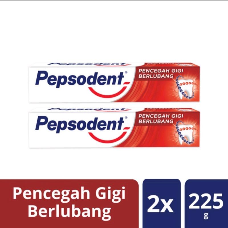 Pepsodent To Prevent Teeth With Holes In Toothpaste Twin pack 225 gr ...