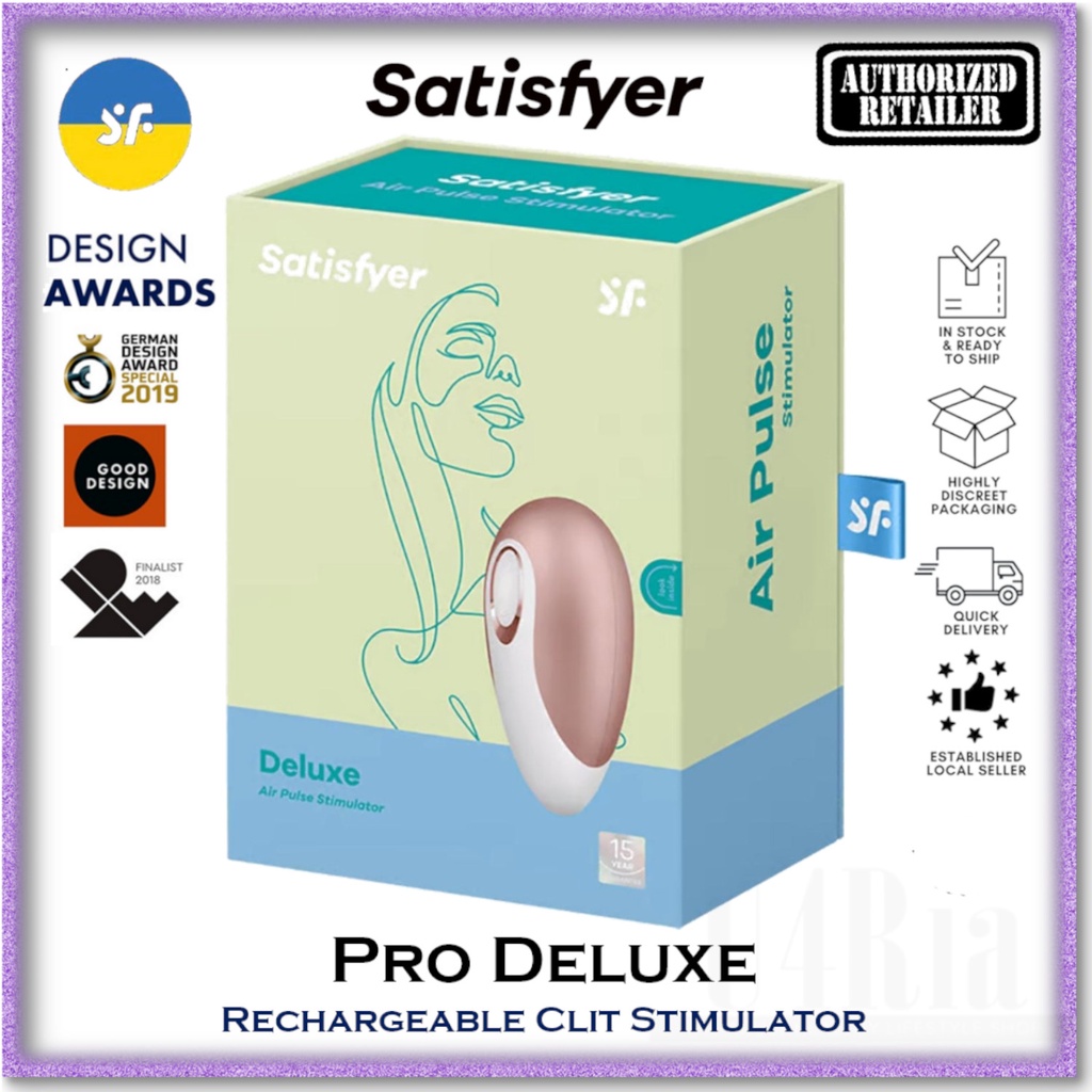 Satisfyer Pro Deluxe Rechargeable Clit Stimulator (Next Generation - New Version) (Authorized ...