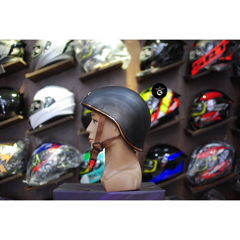1/2 Napoli Gang Silver Retro Helmet (genuine) | Shopee Singapore
