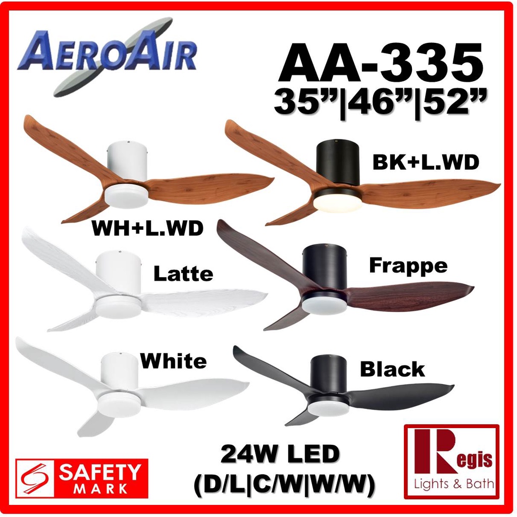 Yes Install AEROAIR Hugger Series AA335 35/46/52in DC Motor Ceiling Fan ...