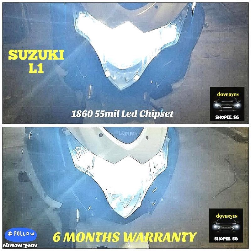 Suzuki Gsxr L1 / Gsxr 1000 K9 / Gsxr 1000 L5 - 💡6500k White LED ...