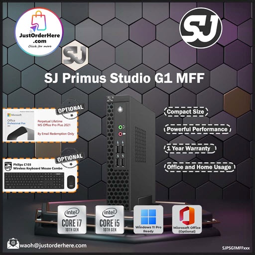 (BNIB) SJ Primus Studio G1 MFF Desktop (i5-10300H / i7-10750H) | Shopee ...
