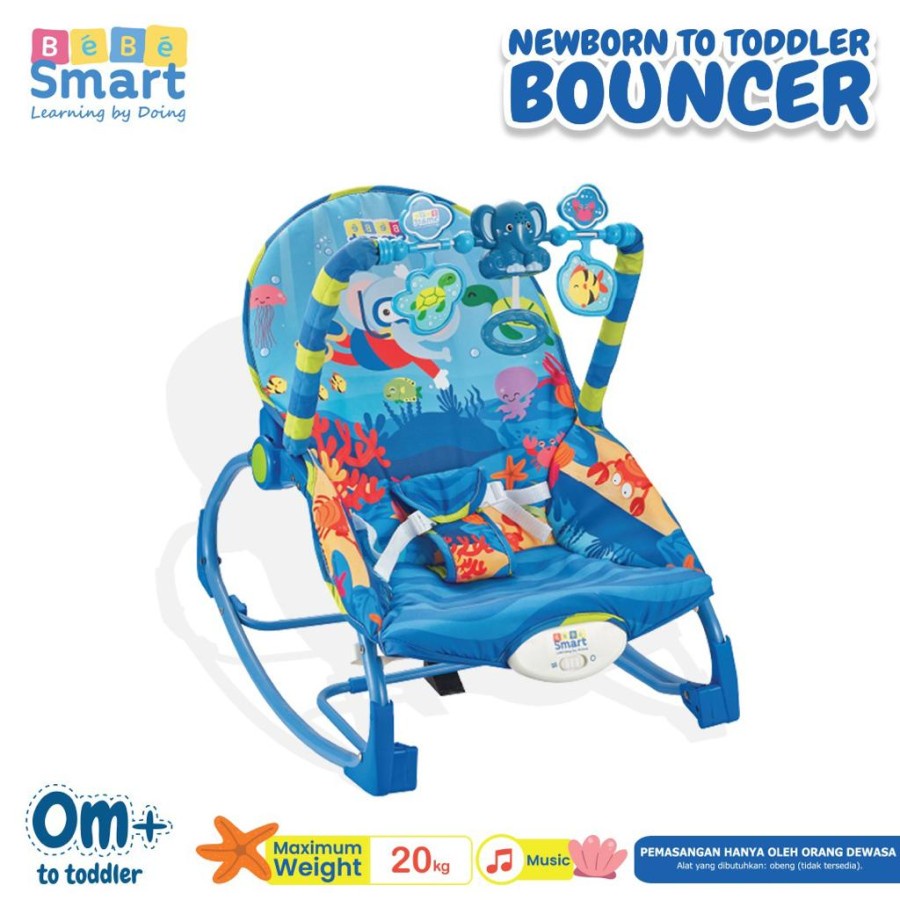 Premium SMART BOUNCER BEBE SMART // MANUAL Baby Rocking Chair | Shopee ...