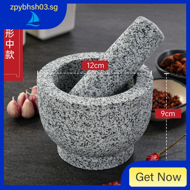 Boutique Sesame White Granite Stone Mortar Home Use and Commercial Use ...