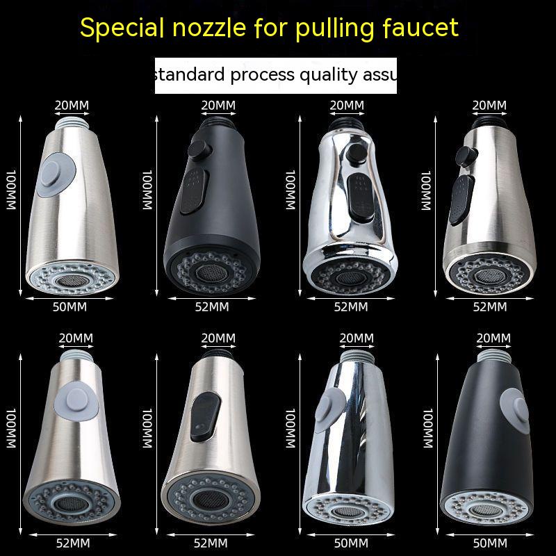 ️Xikelai Ready Stock ️Kitchen Pull-Out Faucet Splash-Proof Head/Pull ...