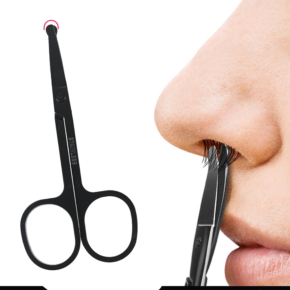 1Pcs 2.5mm Mini Portable Mustache Scissor Stainless Steel Mustache Nose ...
