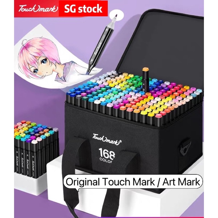 [SG Stock] Original Touch Mark Art Marker With Carrier Dual Head ...