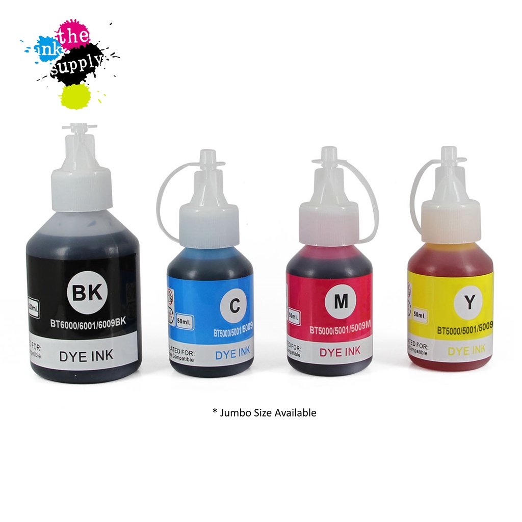 BT5000 BTD60BK BT6000BK Compatible Brother Printer Ink Bottle Refill ...