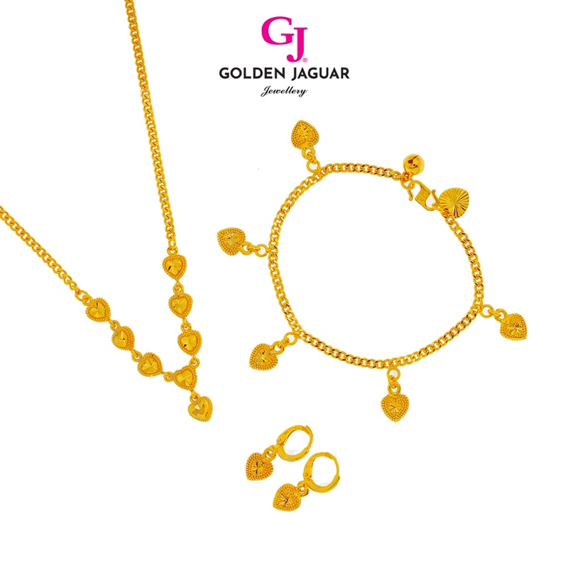 GJ Jewellery Emas Korea Emas Bangkok 24K Full Love Combo Set Premium ...