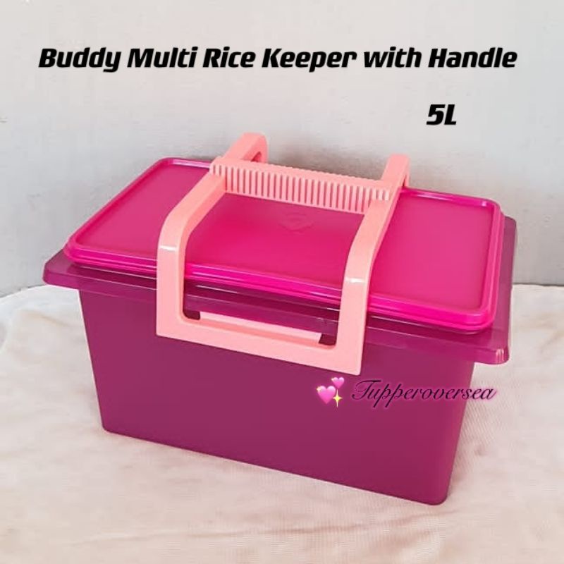 Tupperware Buddy Multi Rice Keeper with Handle Carry All 5L 1 PC ...