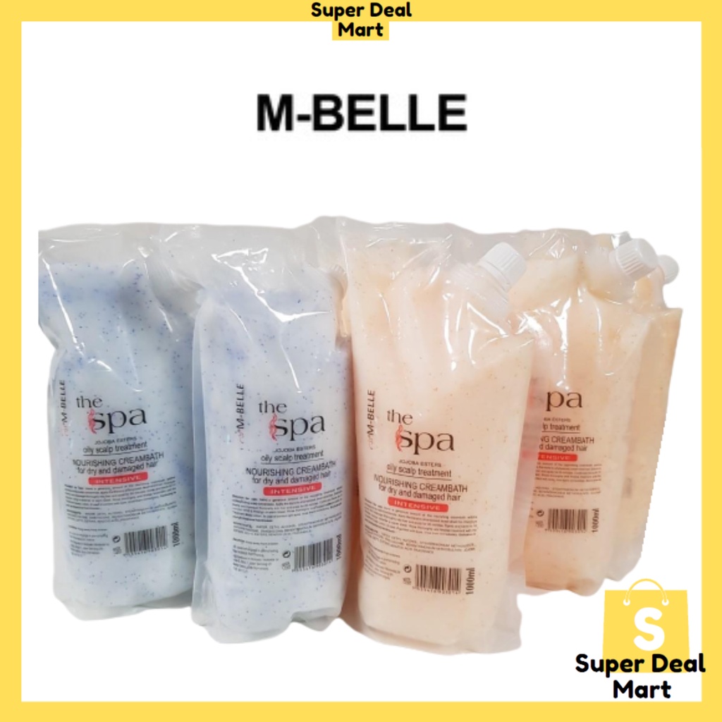 Mbelle M-Belle Spa Nourising Cream Bath Hair Treatment 1000ml ( Dry ...