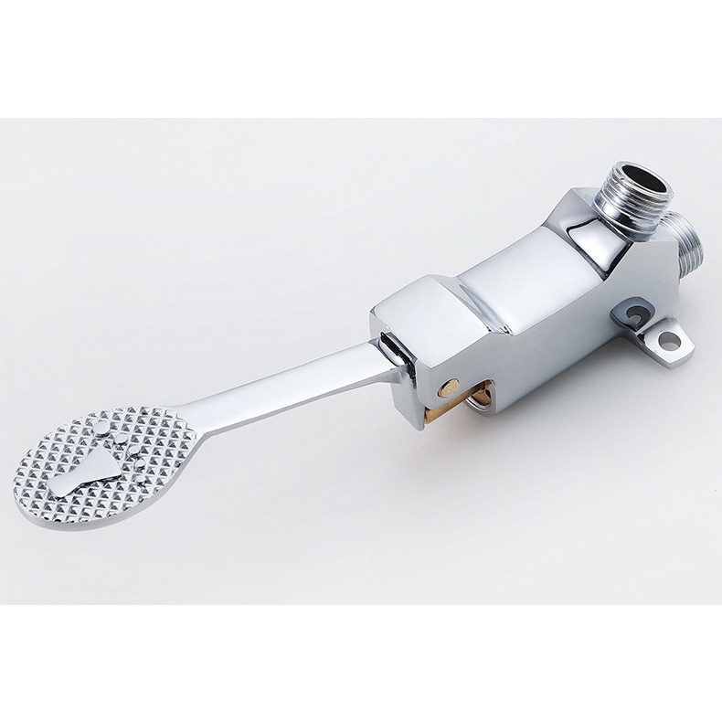 Foot Operated Valve for Wash Basin (Valve Only) Chrome Plated Floor ...
