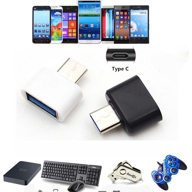 Universal Portable USB OTG To USB Type C Micro OTG Adapter Converter ...