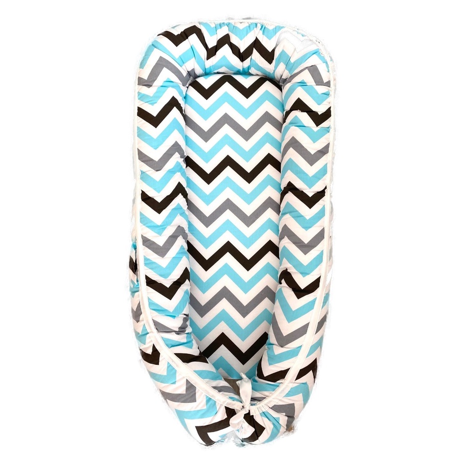 MPJ Organic Cotton Baby Nest Lounger w/ Removable Cover (4 Designs ...