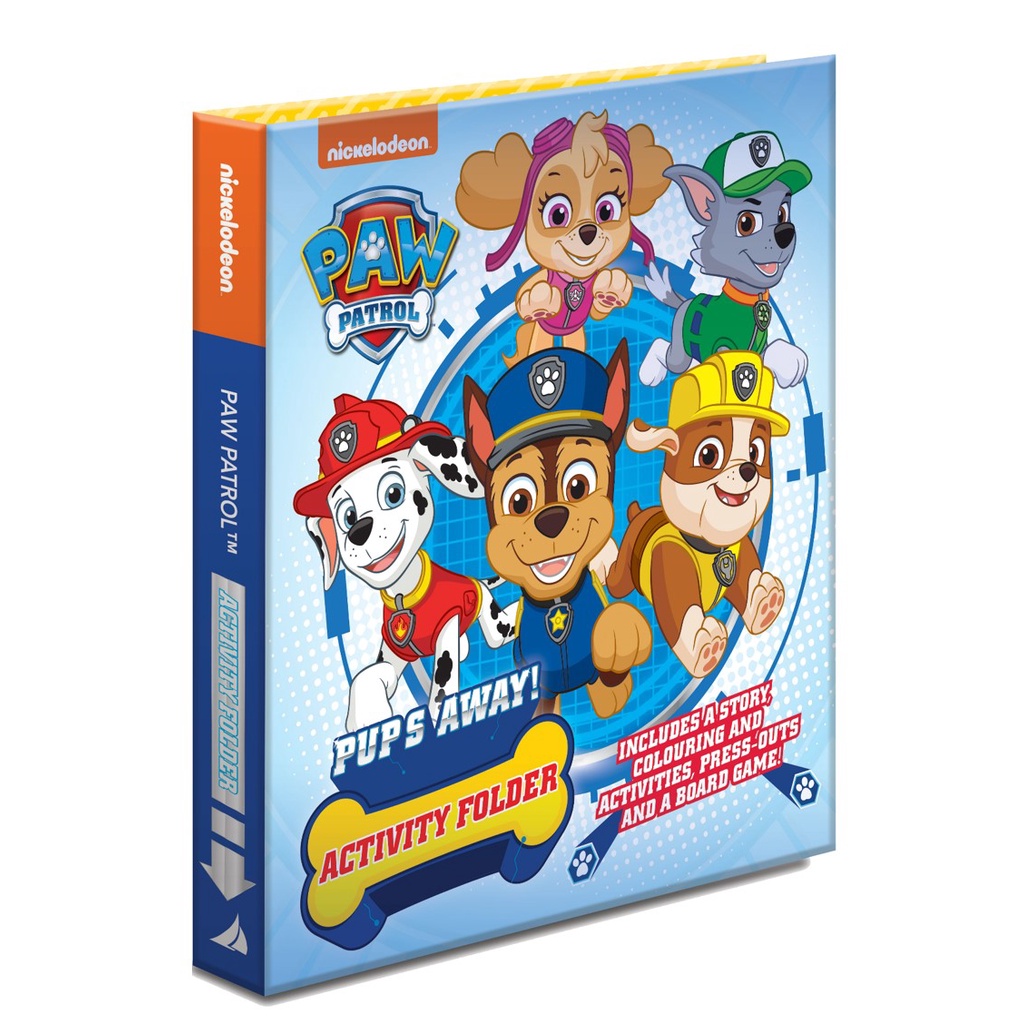 Paw Patrol Activity Folder Book with Story Colouring Activity Stickers ...