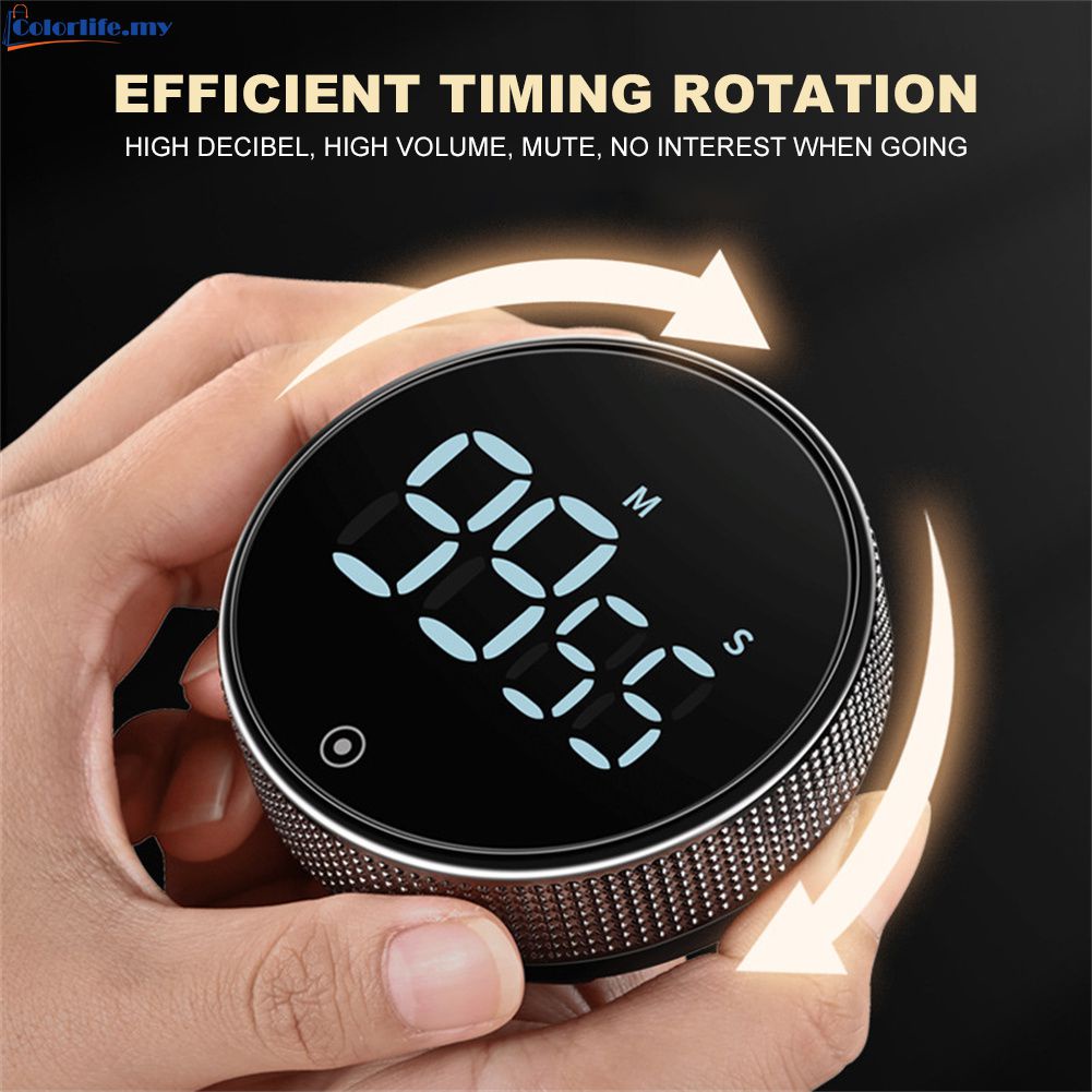 Self regulated rotary timer magnetic suction led mute timer kitchen ...