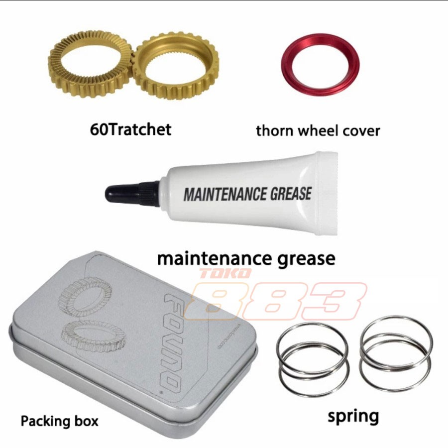 Upgrade Star Ratchet kit 60 T for hub DT Swiss Star ratchets 60T ...