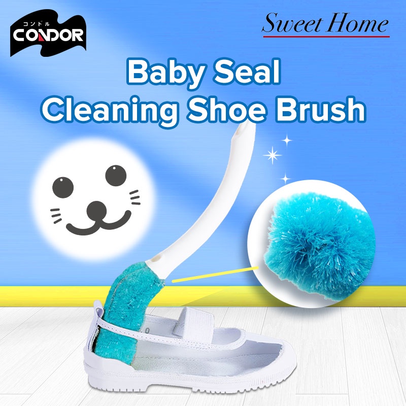 Japan Condor Baby Seal Cleaning Shoe Brush Reticular fibers Dust ...