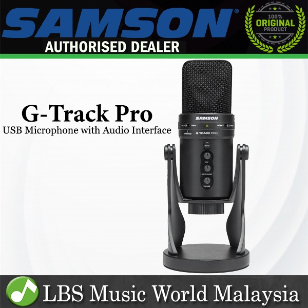 Samson G-Track Pro Professional USB Microphone with Audio Interface ...