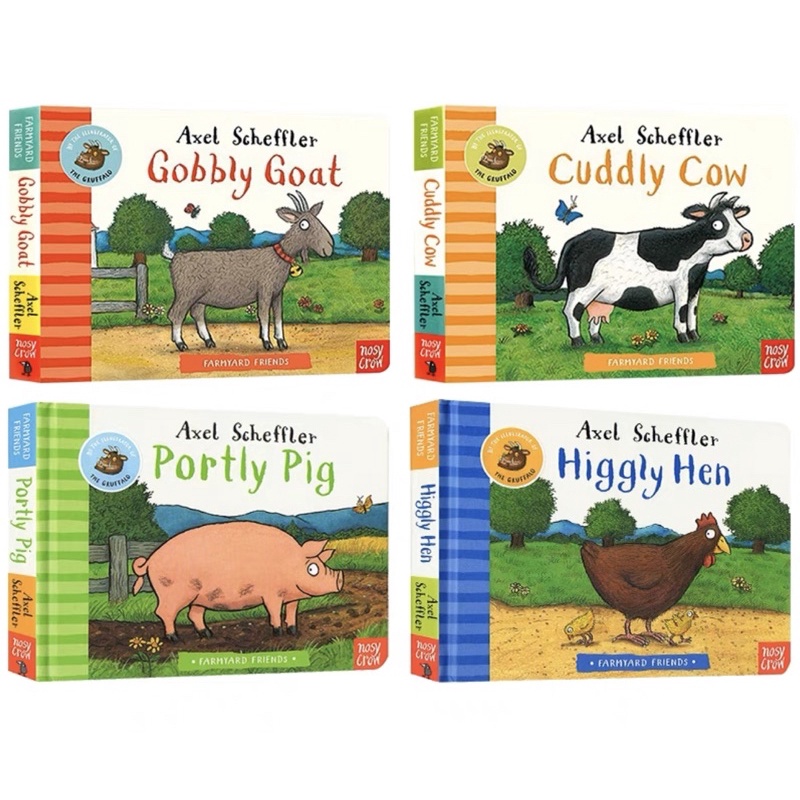 Nosy Crow Farmyard Friends: Gobbly Goat/ Cuddly Cow/ Portly Pig/ Higgly ...