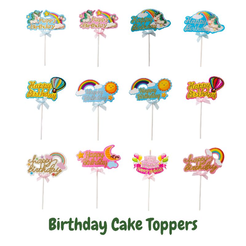 Happy Birthday Topper - Character Birthday Cake Topper - Paper Birthday ...
